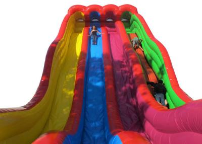 China Funny Outdoor Water Slides , Colorful Blow Up Pool Slides For Inground Pools for sale