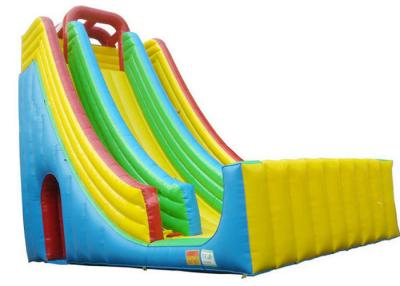 China Rainbow Large Indoor Inflatable Slide , Backyard Fun Giant Inflatable Slide Rental for sale