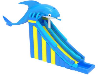 China Commericial Activities Kids Inflatable Water Slide Long Dolphin Safe Nontoxic for sale