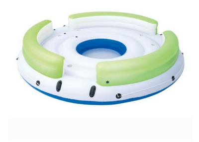 China Family Party Inflatable Water Toys Island Lounge High Durability PVC Material for sale