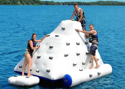 China Giant Iceberg Floating Climbing Wall , Water Park Inflatable Climbing Iceberg Mountain for sale