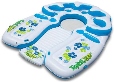 China Adult Giant Relaxation Inflatable Party Island , 7 Person Inflatable Floating Island / Raft for sale