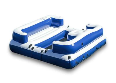 China Entertainment Inflatable Water Toys 6 Person Floating Island Plato PVC Tarpaulin for sale