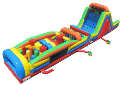 China Children Adventuring Inflatable Obstacle Course Bouncer Course Sports Games Customized for sale