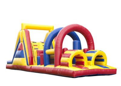 China Outdoor Games Obstacle Course Jump House , Moon Bouncy Obstacle Course Rental for sale