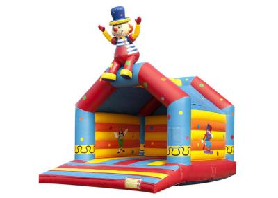 China Clown Commercial Grade Bounce House , Funny Cartoon Toddler Bouncy Castle for sale