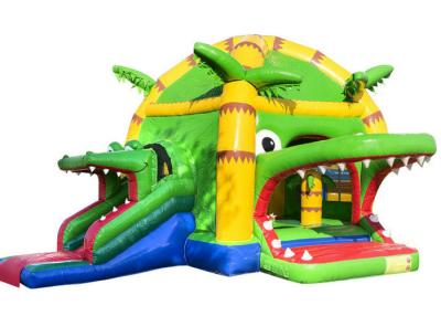China Scary Crocodile Kids Inflatable Bounce House In Public 5.2 * 5.9 * 4.5 Customized for sale