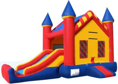 China Full Size Inflatable Bouncer Combo Big Jumpy House Silk Printing Enviroment - Friendly for sale