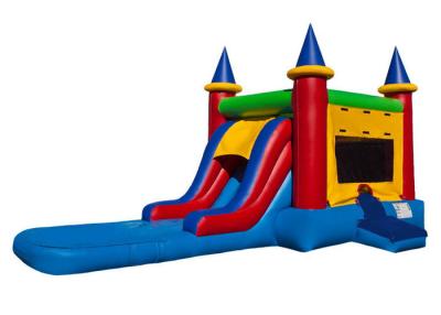 China Colourful Inflatable 5 In 1 Combo Bounce House , Magic Castle Bounce House Nontoxic for sale