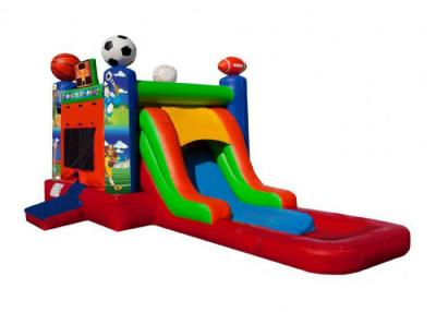 China Sports Wet / Dry Inflatable Bouncer Combo House Games For Commercial Events for sale