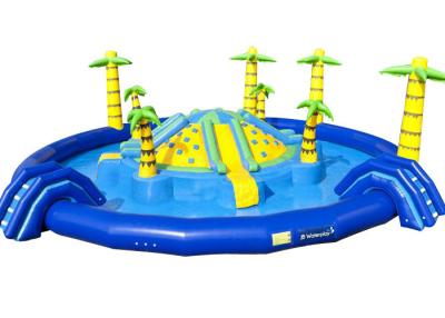 China Jungle Floating Giant Inflatable Water Playground , Fun Water Park Inflatable Pool Slide for sale