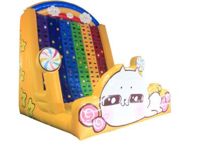 China Cartoon Inflatable Water Slide Climbing Wall , Customized Blow Up Climbing Wall for sale