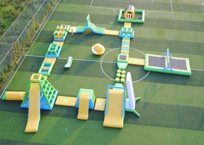 China Attractive Inflatable Water Play Obstacle Course , Giant Inflatable Floating Water Park for sale