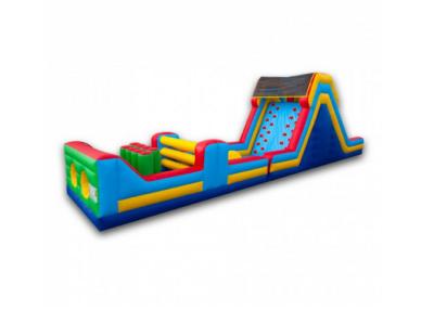 China Long Inflatable Indoor Playground Obstacle Course , Sports Games Blow Up Playhouse for sale