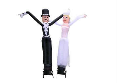 China Married Couple Inflatable Advertising Signs Blow Up Air Dancers For Wedding for sale