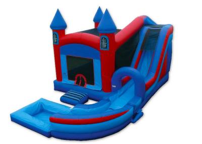 China Inflatable Castle Combo Bounce House , Blow Up Bounce House 0.55mm PVC Tarpaulins for sale