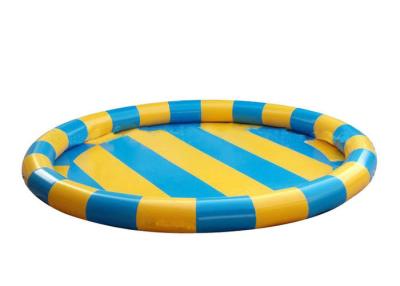 China Colorful Round Large Inflatable Swimming Pool Adult Blow Up Pool PVC Tarpaulins for sale