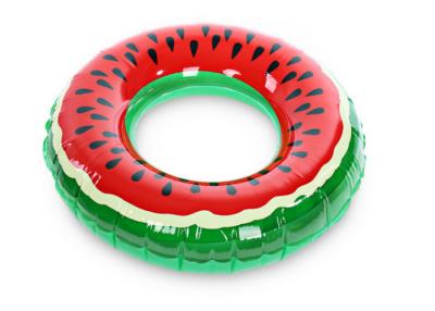 China Inflatable Watermelon Swimming Ring / Inflatable Beach Lounger for sale