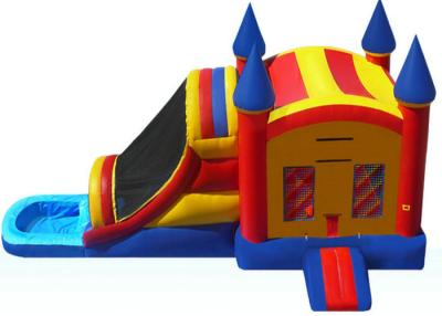 China Funny Inflatable Bouncer Combo WIith Water Slide  , Toddler Blow Up Fun House for sale