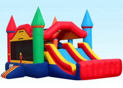 China Party City Inflatable Bouncer Combo , Inflatable Bounce House Dual Castle for sale
