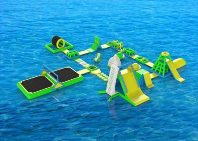 China 0.9mm PVC Tarpaulins Inflatable Water Park For Summer with Logo Printing for sale