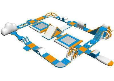 China 0.9mm PVC Tarpaulins Inflatable Water Park / Commercial Floating Water Playground for sale