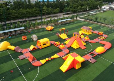 China Giant Inflatable Floating Water Park / 0.9mm Pvc Tarpualins Inflatable Water Sports for sale