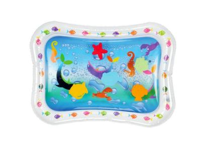 China Cute Sea Fish Home Inflatable Baby Water Mat with 1 Year Warranty for sale
