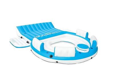 China Adults Giant Inflatable Island 7 People Pool Comfortable Floating Lounge for sale