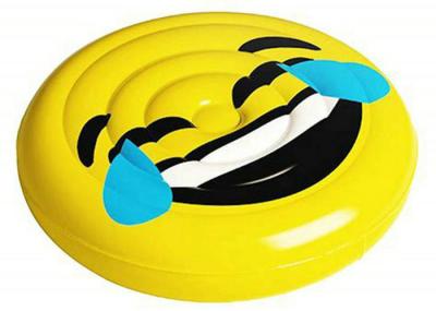 China Giant Facial Expression Emoji Island Laugh Cry Inflatable Swimming Pool Float Raft for sale