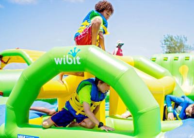 China Combined Inflatable Floating Toys XXL Tarpaulin , Inflatable Bridge for sale