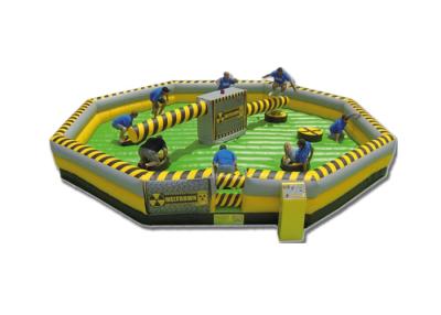 China Customized Child Inflatable Sports Games / Outdoor Wipeout Toys for sale