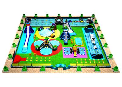 China Adult & Kids Inflatable Water Park Gigantic Slide Cold - resistant EN71 UL for sale