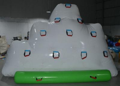 China 0.9mm PVC Commercial Inflatable Water Toys / Floating Iceberg Climbing Wall for sale