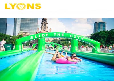 China Funny Commercial Insane Huge Inflatable Water Slide PVC Tarpaulin Durable for sale