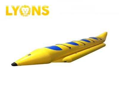 China Six Person Yellow Inflatable Water Toys / Lake Inflatable Banana Boat for sale