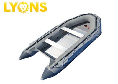 China 0.9 PVC Tarpaulin Rubber White Inflatable Fishing Boats 6P Environmental Friendly for sale