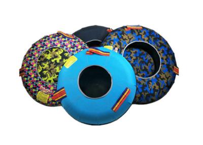 China Camouflage Color Inflatable Sports Games For Adult & Children / Rubber Ring Sledding Tubes for sale