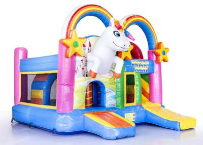 China Colorful Unicorn Party Inflatable Bouncer Jumper Combo UL EN14960 BV CCC for sale