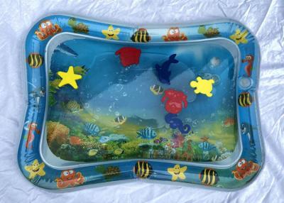 China Eco Friendly Inflatable Baby Water Mat With Marine Animal EVA Float Toys for sale