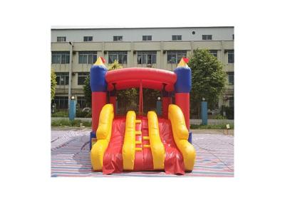 China Attractive Three Slide Inflatable Bouncer Combo Pencil Shaped Silk Printing for sale
