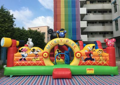 China Amusement Disney Mickey Park Inflatable Jumping Bouncer With Hand Printing for sale