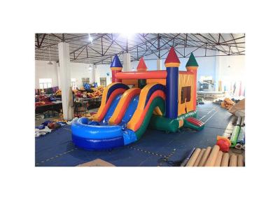 China Attractive Inflatable Castle Combo Bounce House With Slide Logo Customized for sale