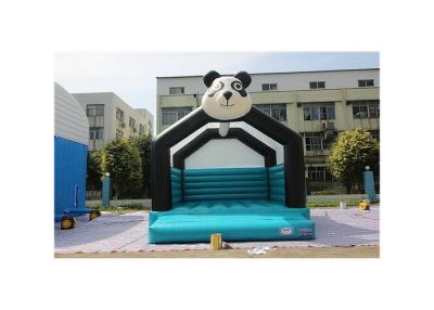 China 0.55mm PVC Panda Inflatable Bounce House Moonwalks For Church Commercial Grade for sale