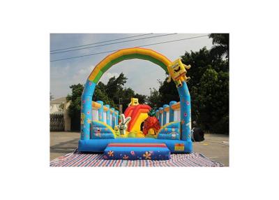 China Spongebob And Patrick Star Fun City Inflatable Bouncer Combo For Amusement Park for sale