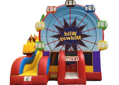 China Funny city chirldren commercial inflatable bouncer house combo for sale