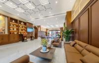 China Modern Custom Hotel Lobby Furniture Warm Tone Reception Area Furniture Custom Size for sale