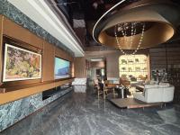 China Art Deco Luxury Hotel Lobby Furniture Green Marble / Bronze Custom Lobby Furniture for sale