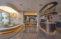 China New Chinese Boutique Hotel Lobby Furniture Modern Coffee Bar Furniture Custom Design for sale