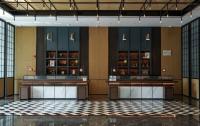China New Chinese Boutique Hotel Lobby Furniture Modern Coffee Bar Furniture Custom Design for sale